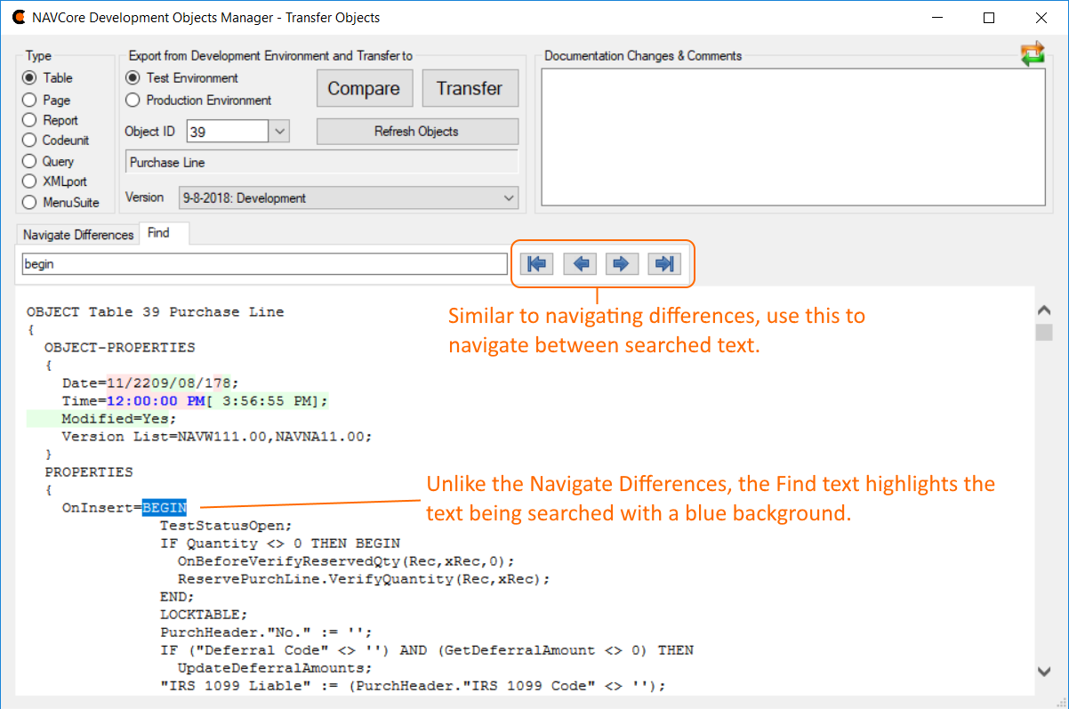 NAVCore Objects Manager